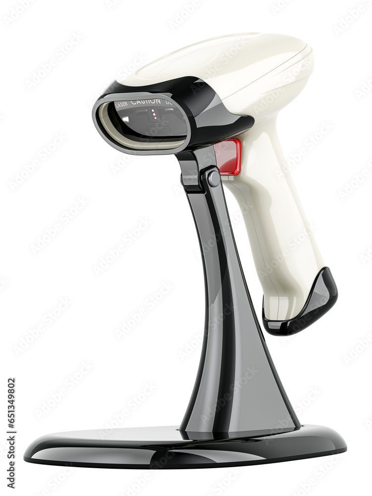 Barcode Scanner with Stand, Handheld Bar Code Scanner with Adjustable ...
