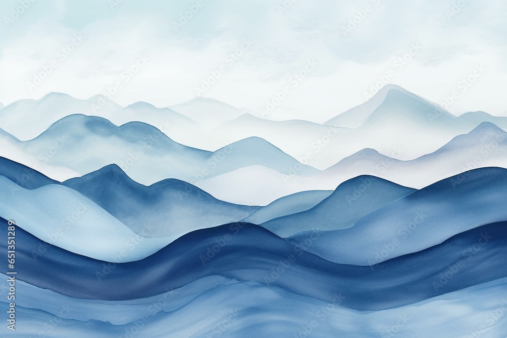Beautiful abstract mountain background featuring watercolor wallpaper ...