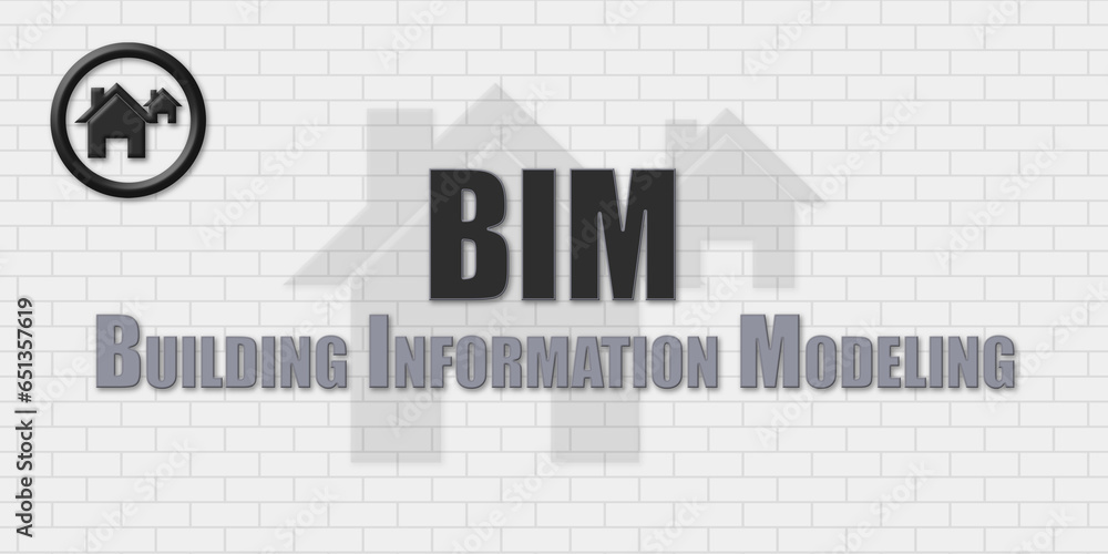 BIM Building Information Modeling. An Acronym Abbrevation of a term ...