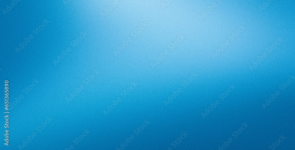 Blurred grainy gradient blue background noise texture effect smooth ...