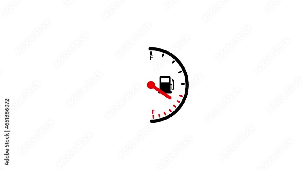 Fuel indicator icon, fuel meter dashboard, Fuel tank gauge animation ...