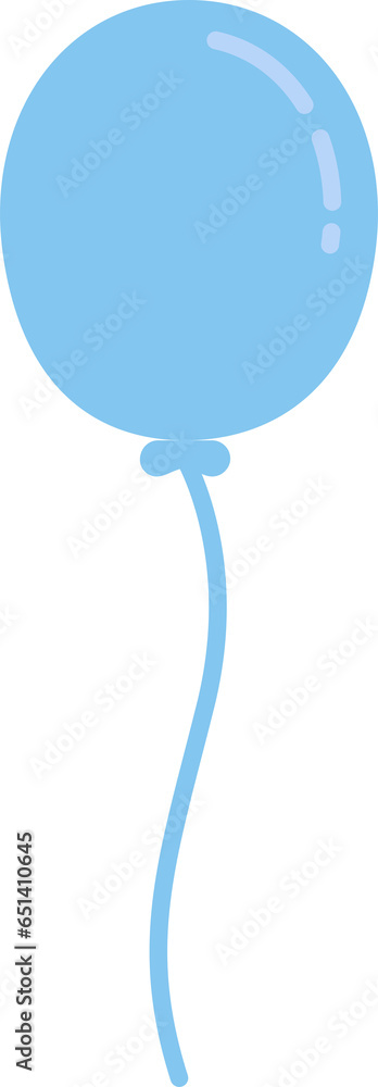 Digital png illustration of big blue balloon on transparent background ...