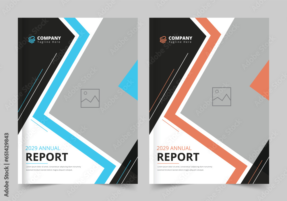 Corporate Book Cover Design Template, Annual Report, Cover Design for ...
