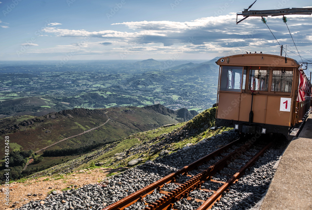 Magnificent panorama of the Rhune in the French Basque Country and its ...