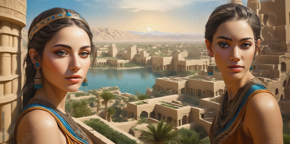 princess of babylon The beautiful Babylonian queen in the hanging ...