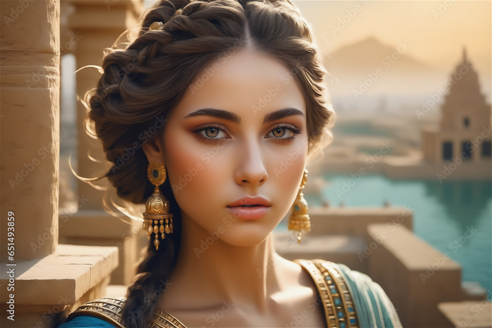 princess of babylon The beautiful Babylonian queen in the hanging ...