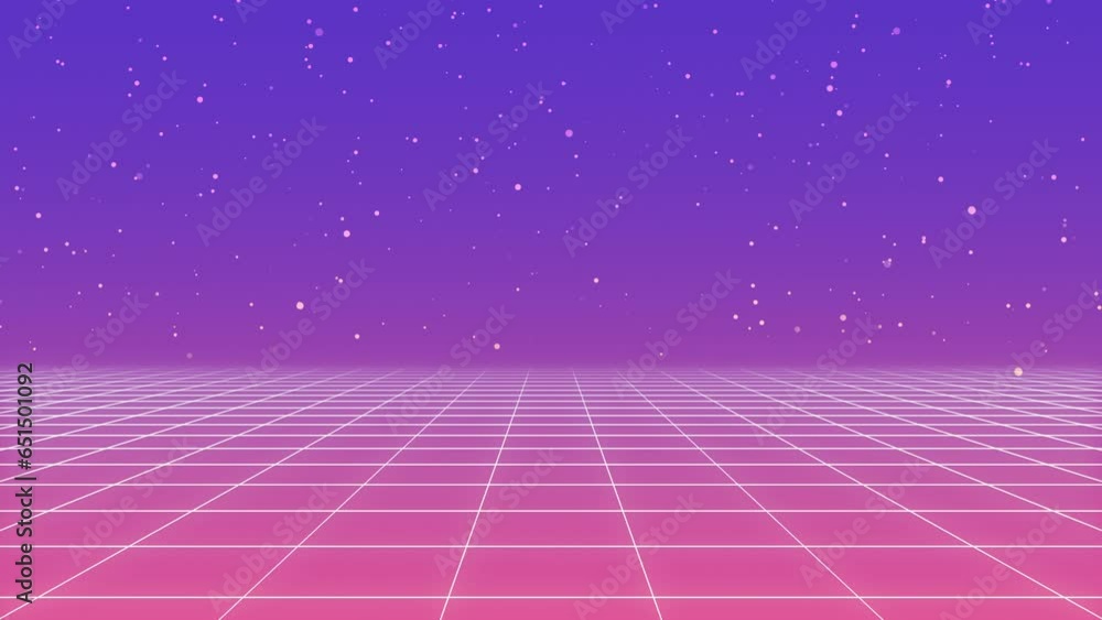 Futuristic animation of seamless empty virtual space with ramp ...