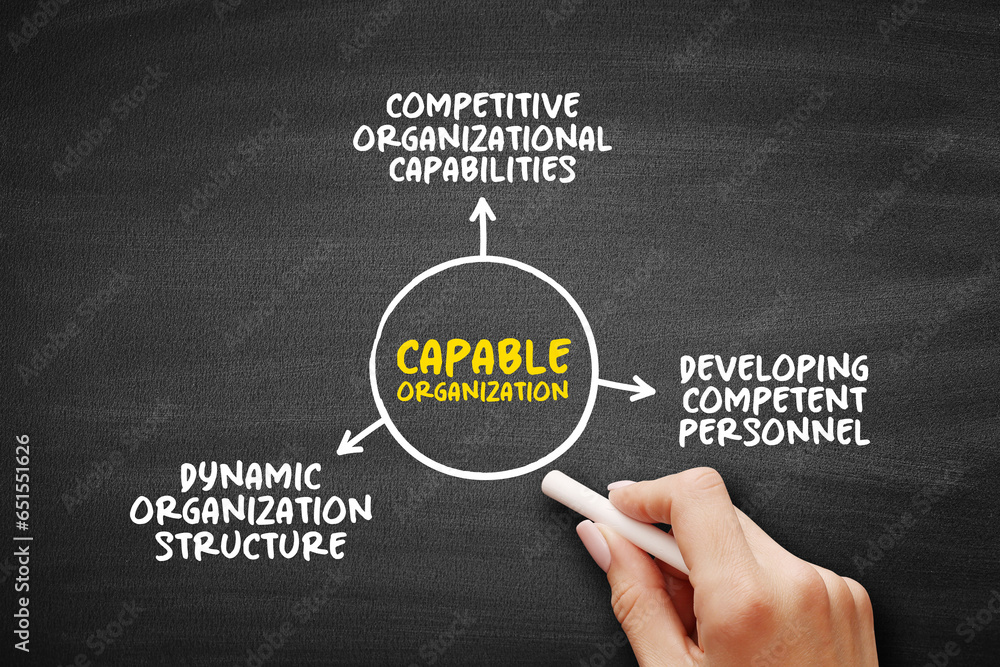 Capable Organization - includes putting together a strong management ...