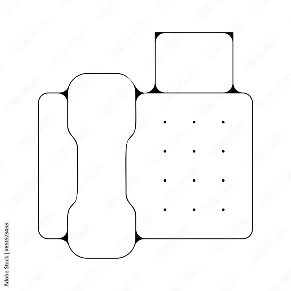 picto logo icones et symbole standard telephone accueil fin Stock ...