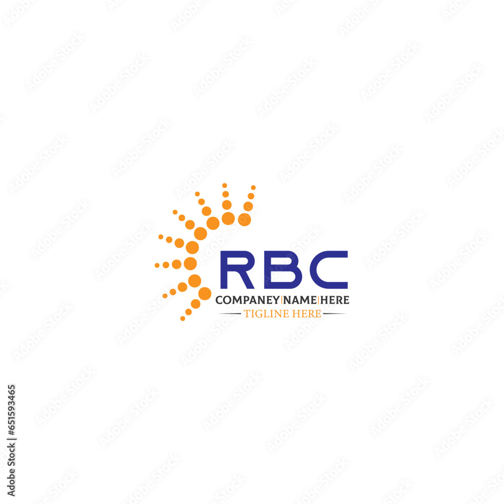 RBC letter logo design in 3 style. RBC polygon, circle, triangle ...