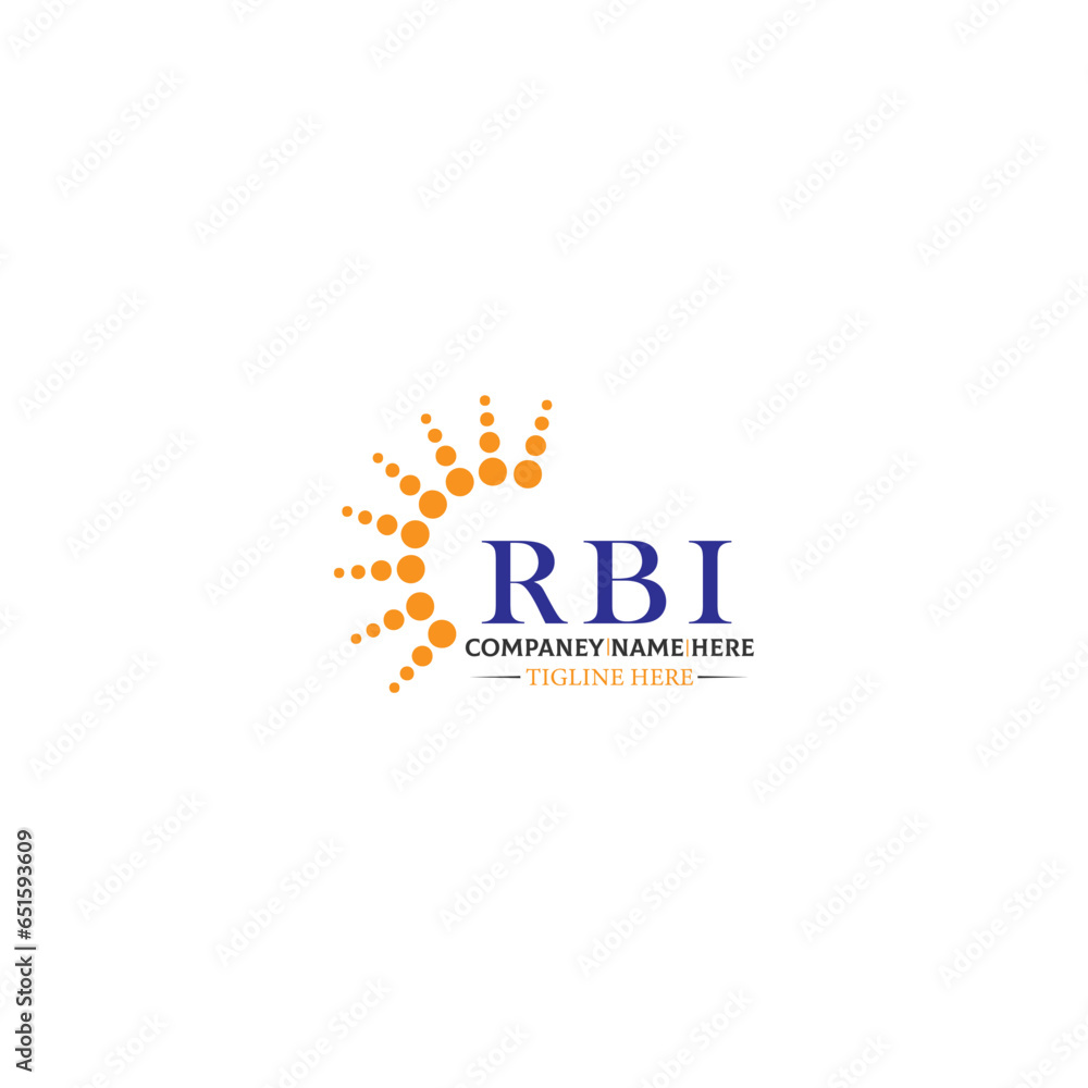 RBI letter logo design in 3 style. RBI polygon, circle, triangle ...