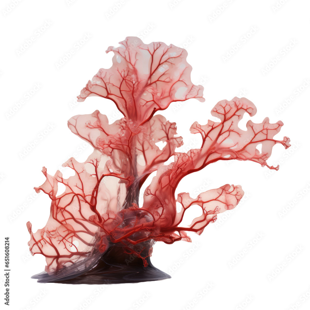 Red Algae on transparent background Stock Photo | Adobe Stock