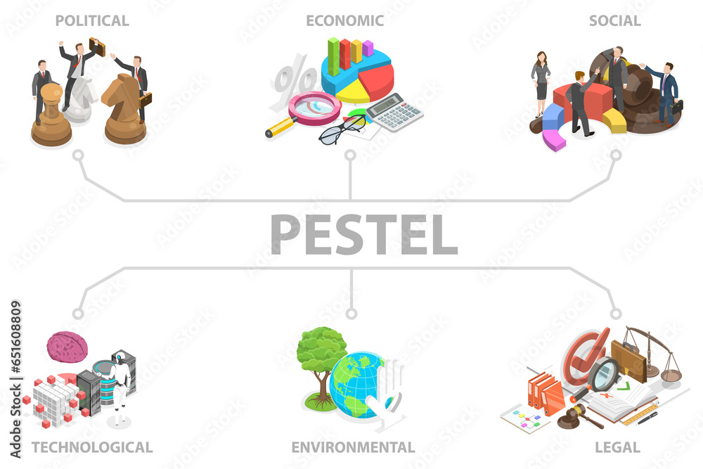3D Isometric Flat Conceptual Illustration of Stand for Political ...