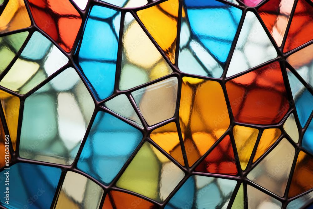 Colorful stained glass window abstract background Stock Photo | Adobe Stock