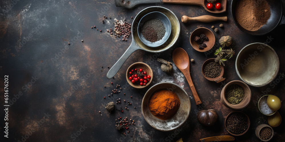 Food Background, Cooking,On the old background. Stock Illustration ...