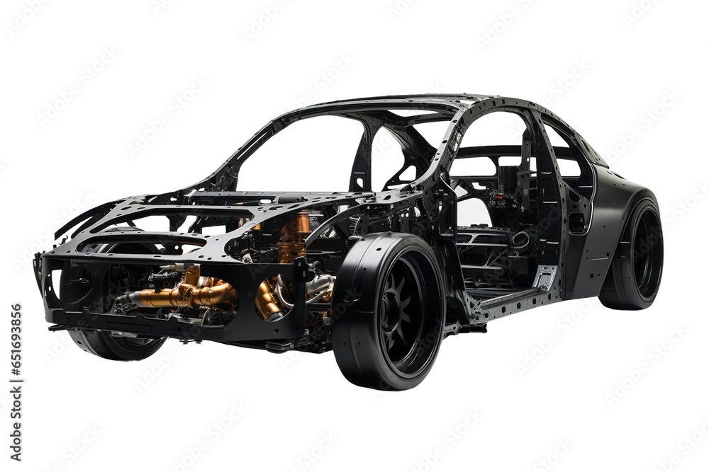 Car roll cage design isolated on a transparent background, Generative ...