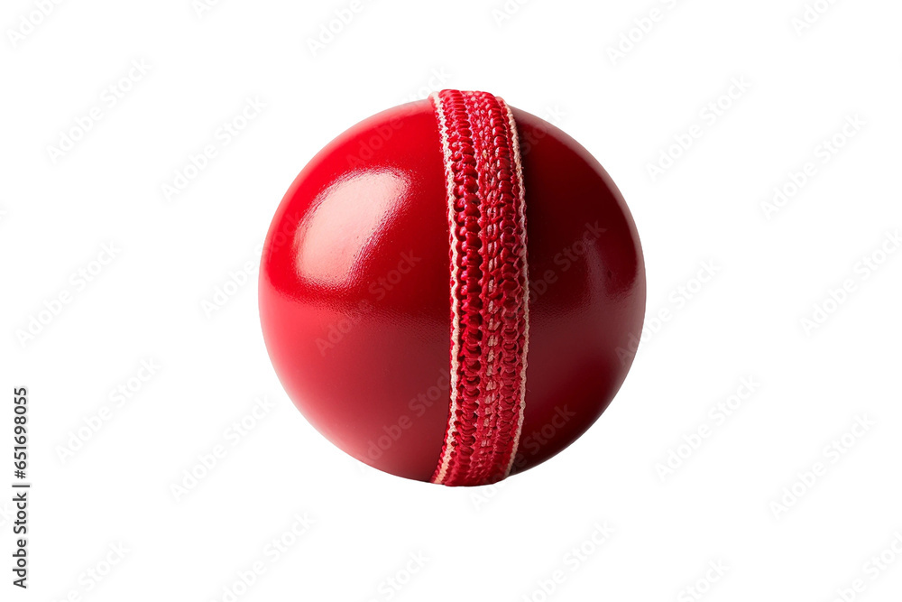 Red ball isolated on a transparent background, Generative Ai Stock ...