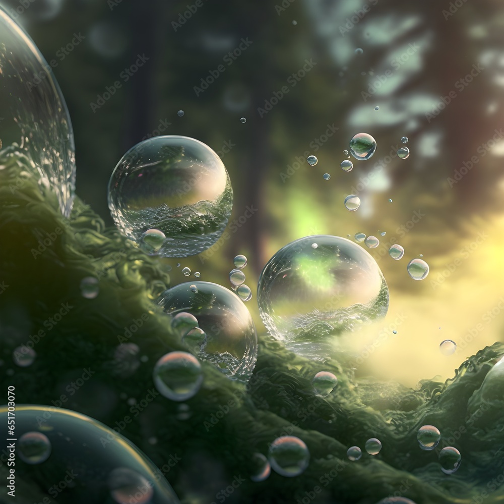 an environment with a lot of flying furry black spheroid frizzy ...