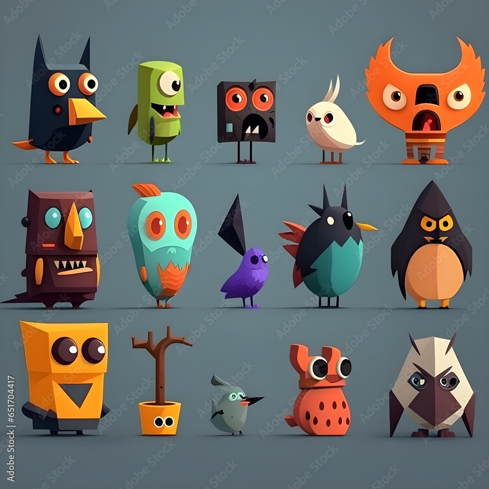 fictional 2d cartoon character animal simple shapes cartoon network ...