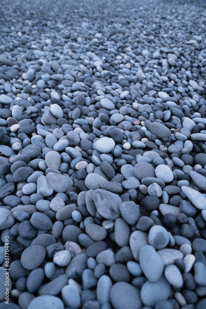Gray pebbles as a background. Round stones on the beach. Photography ...