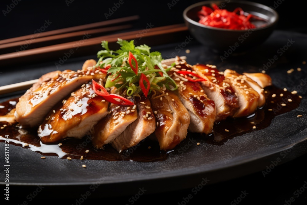 Foto de Chicken Teppanyaki, thinly sliced chicken mixed with a base of ...