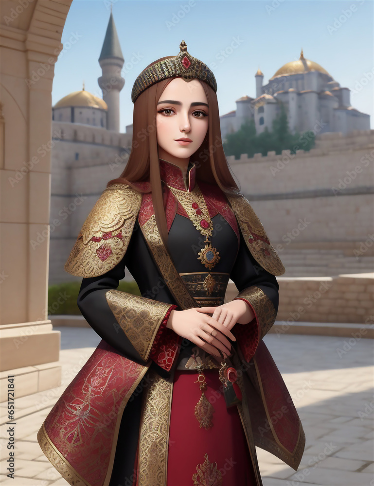 Haseki Sultan, wife of the Ottoman sultan. Ottoman Woman. Beautiful ...