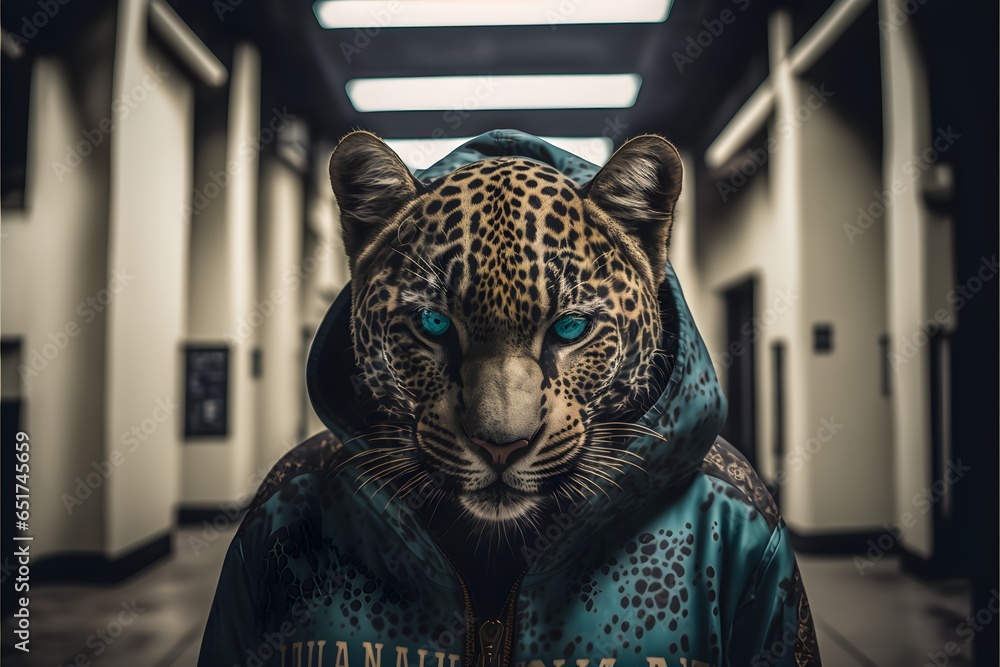 Jacksonville jaguar anime photo realism Unreal Engine Cinematic Color ...