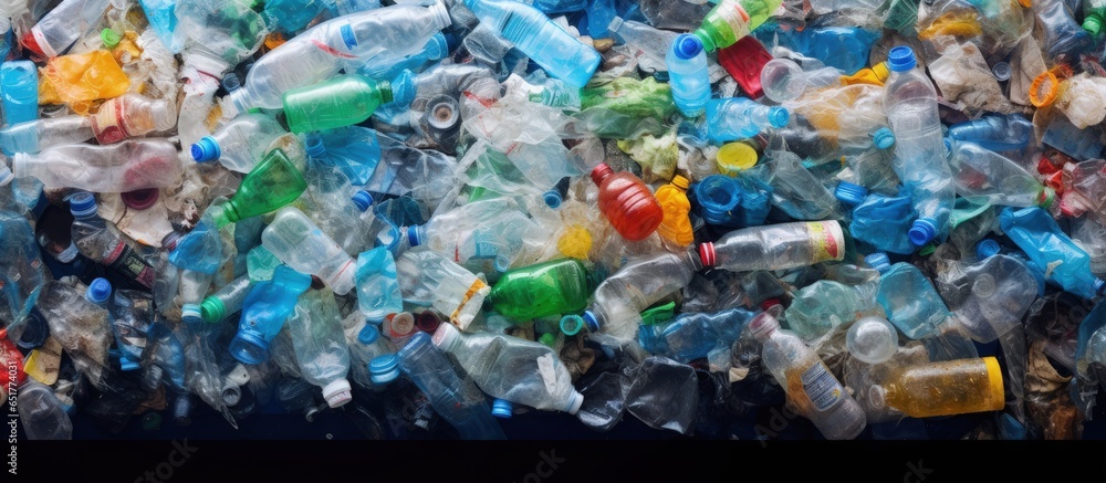 Texture background of plastic waste pollution Stock Photo | Adobe Stock