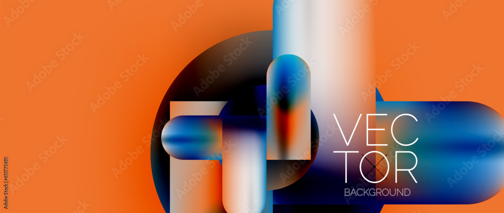 Geometric shapes fluid gradient abstract minimal background for various purposes, including ...