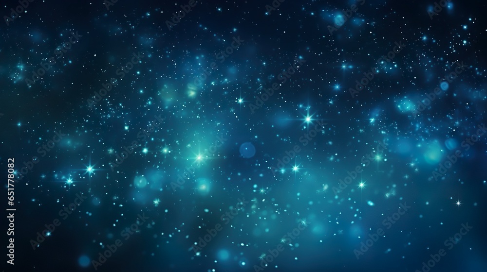 Blue star dust background, bokeh Stock Illustration | Adobe Stock