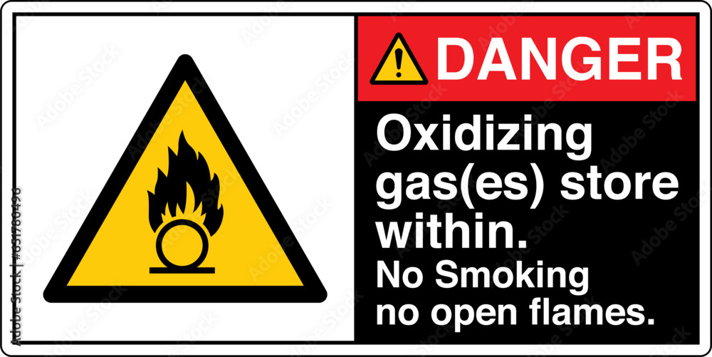 Vecteur Stock ANSI Z535 Safety Sign Marking Label Symbol Pictogram ...