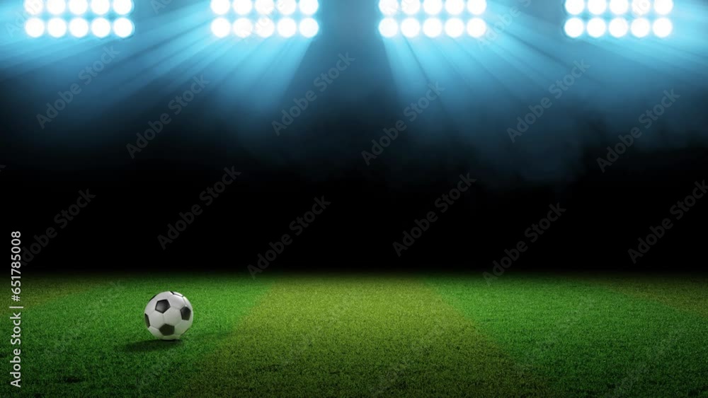 Football Stadium background animation, Green grass playground and ...
