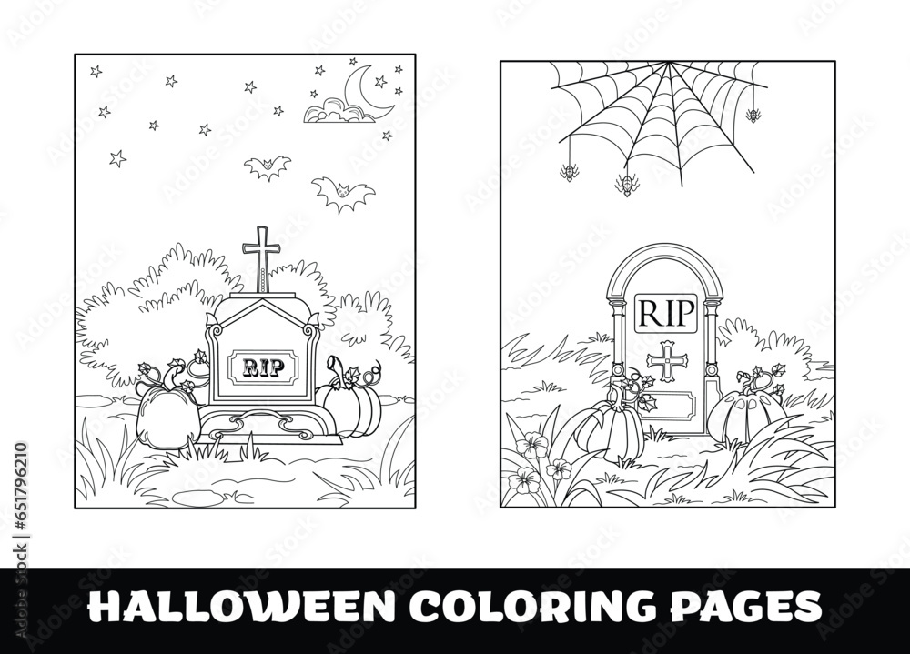 Halloween pumpkin coloring pages for kids. Halloween education coloring ...