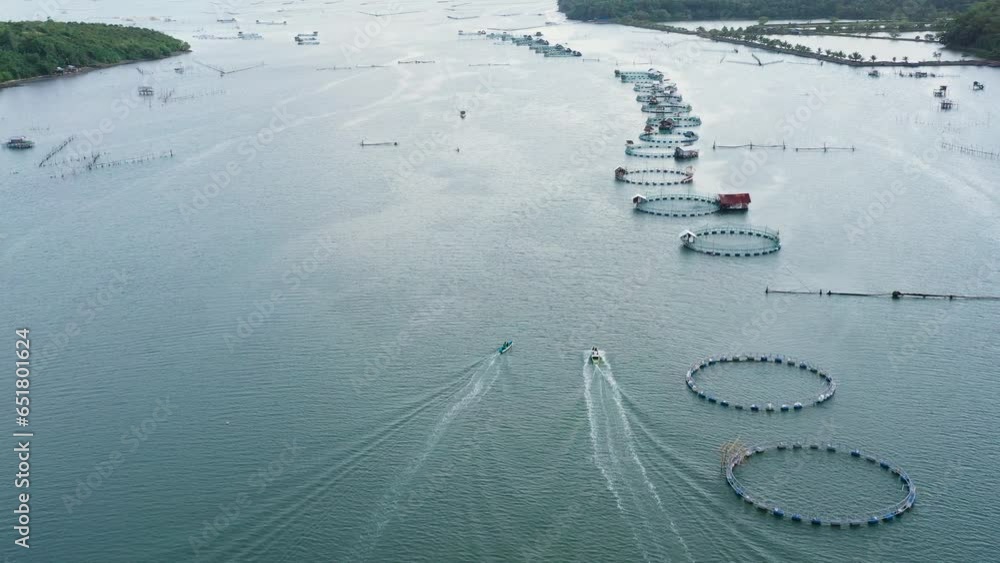 Fish cage for tilapia, milkfish farming aquaculture or pisciculture ...