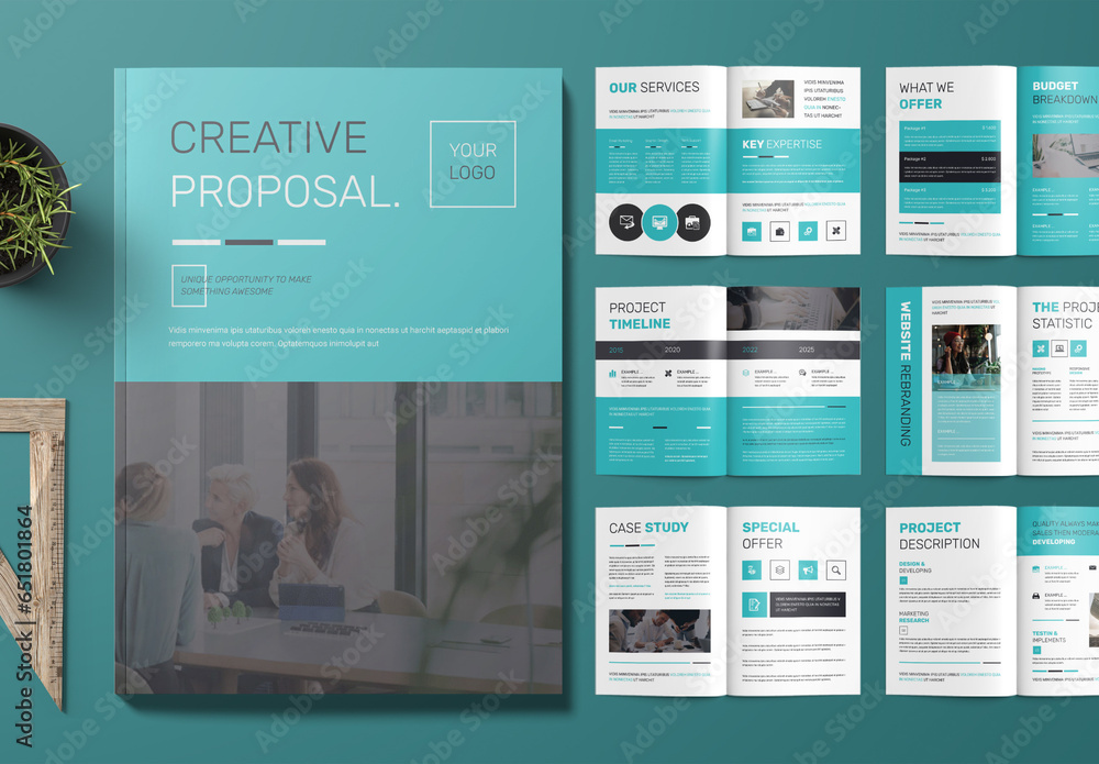 Creative Business Proposal Layout Stock Template | Adobe Stock