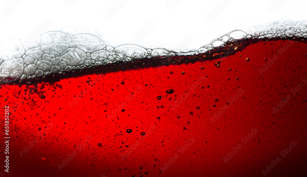 Cola texture isolated white background,Side view background of ...