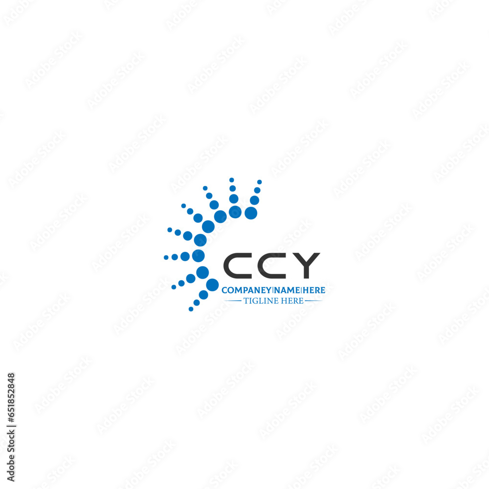 CCY letter logo design in 3 style. CCY polygon, circle, triangle ...