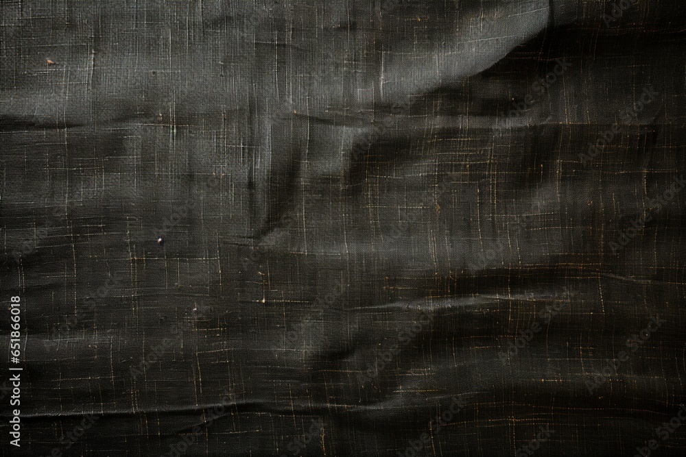 Black Linen Opulence, a Luxurious Fabric Texture Background Showcasing ...
