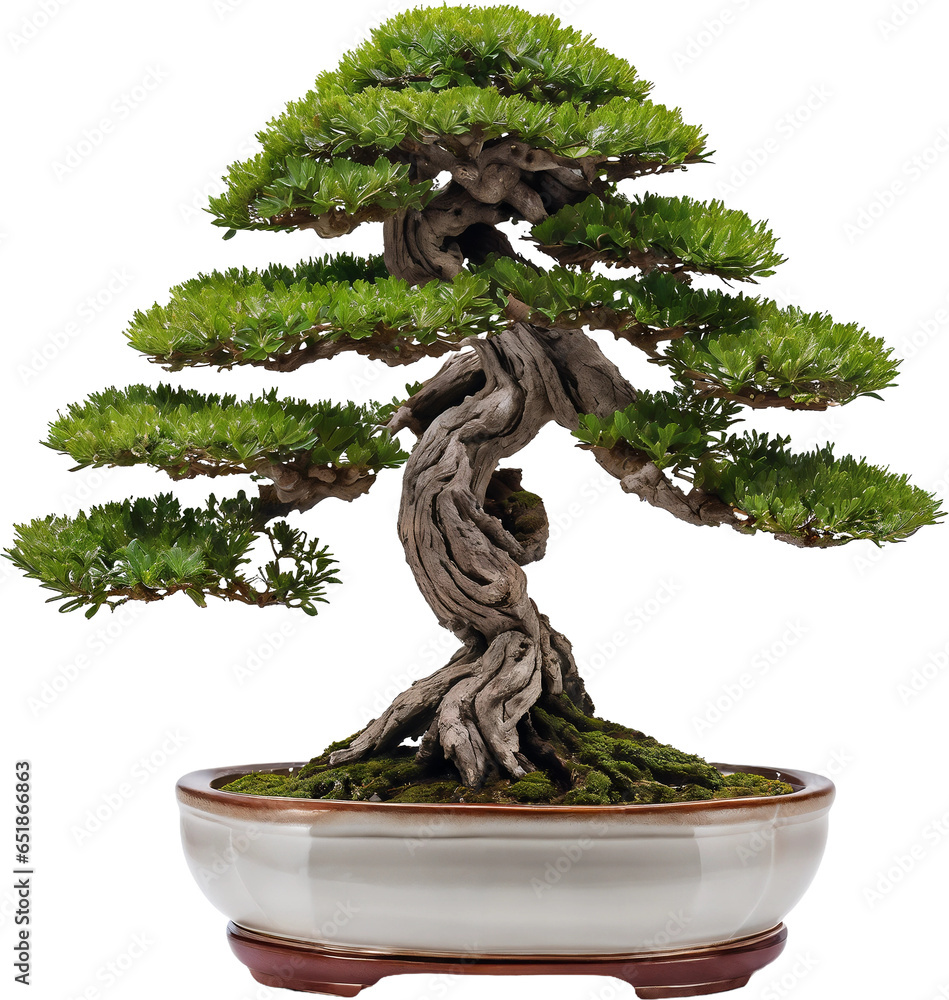 Bonsai isolated on transparent background. PNG illustrations. Cutout ...