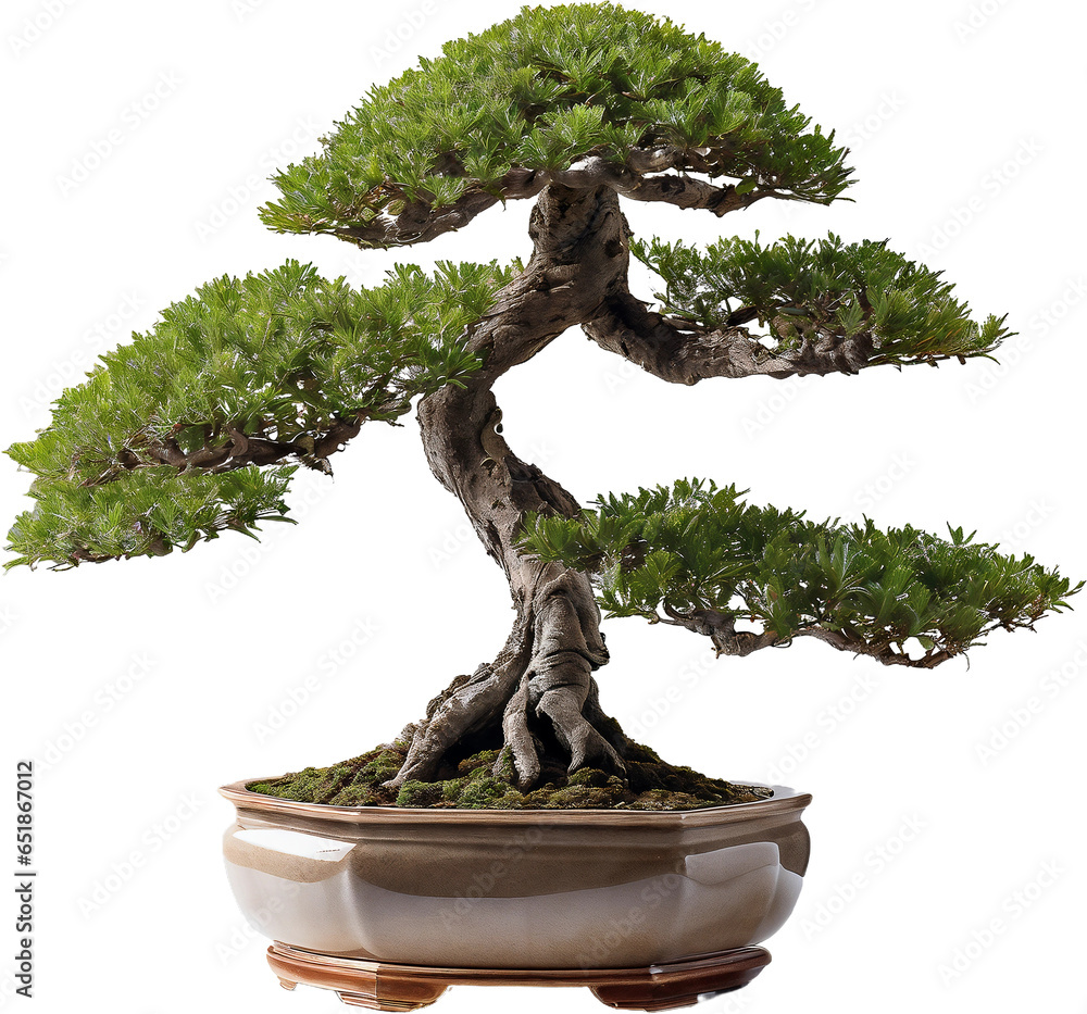 Bonsai isolated on transparent background. PNG illustrations. Cutout ...