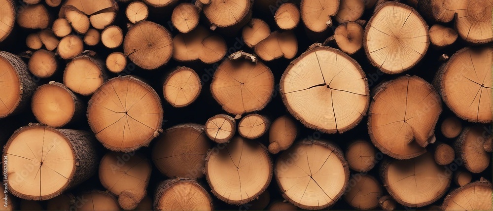 Generative AI wooden log texture background, logs wallpaper, tiles ...
