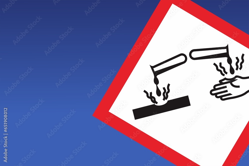 Hazard Communication GHS Pictograms and Hazard Classes Corrosive to ...