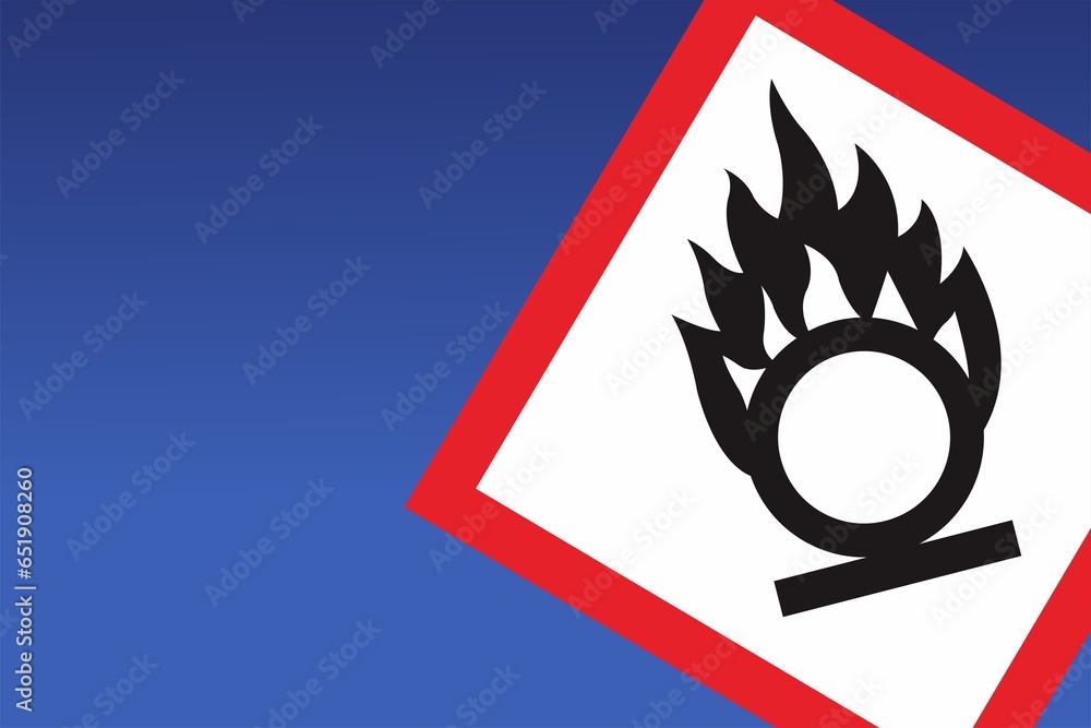 Hazard Communication GHS Pictograms and Hazard Classes Oxidizers Stock ...