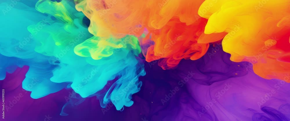 Anamorphic video abstract colorful particles motion 3d animation. Stock ...