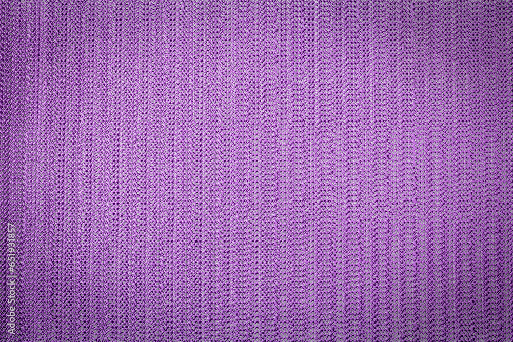Abstract lavender colored mesh fabric background with vignette top view ...