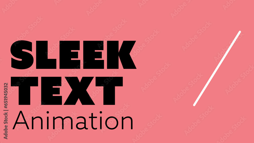 Sleek Text Animation | Animated Titles with Control Panel Stock ...