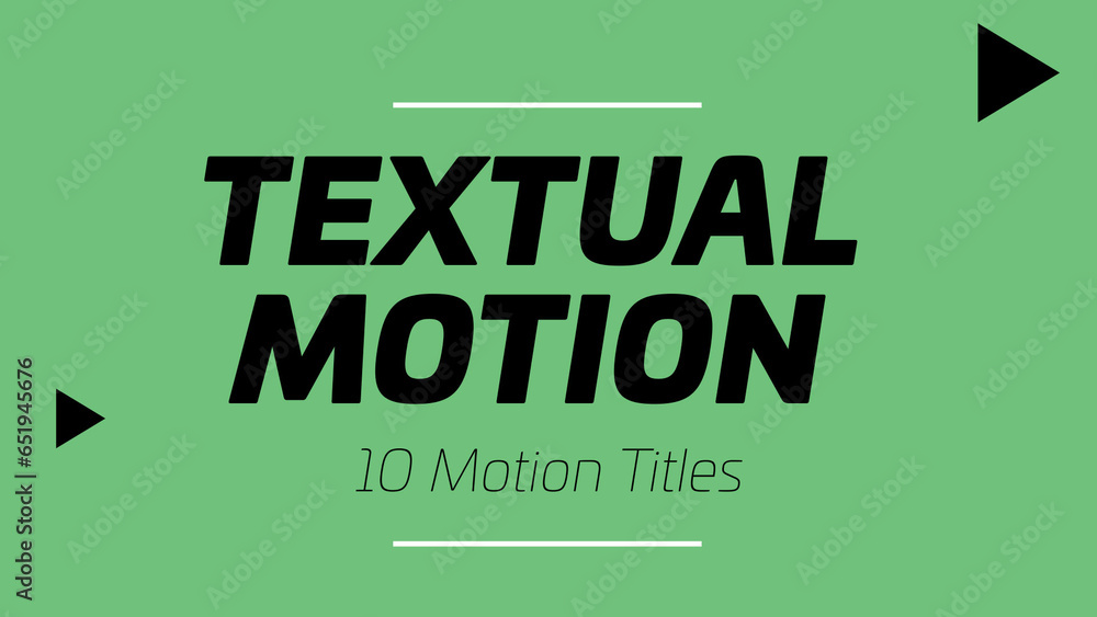 Textual Motion Revolution | Animated Titles with Control Panel Stock ...