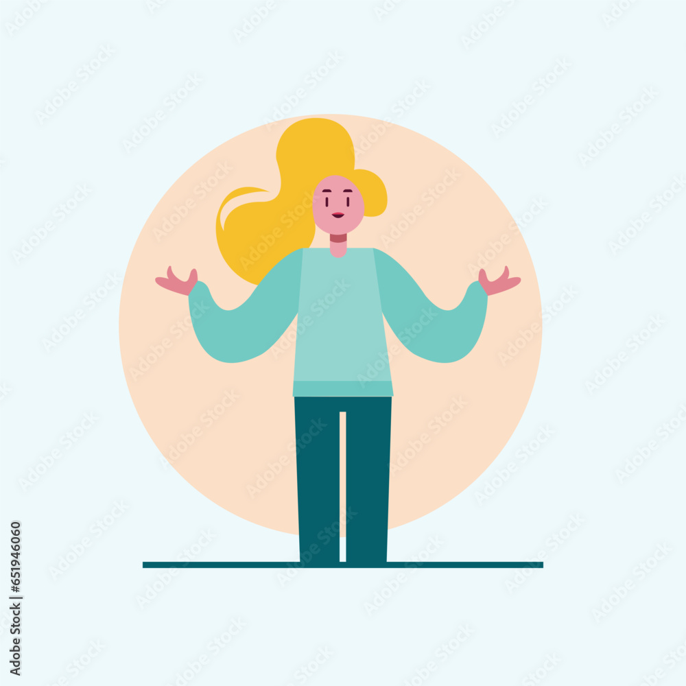 Cartoon Character Illustration Vector People Illustration 2d
