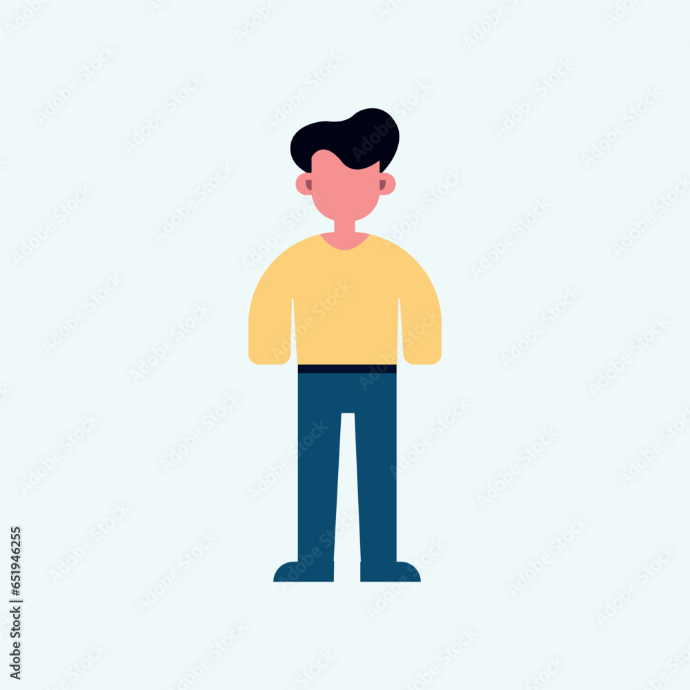 Cartoon Character Illustration, Vector People Illustration, 2D ...