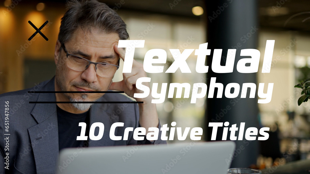 Animated Textual Symphony | Animated Titles with Control Panel Stock ...